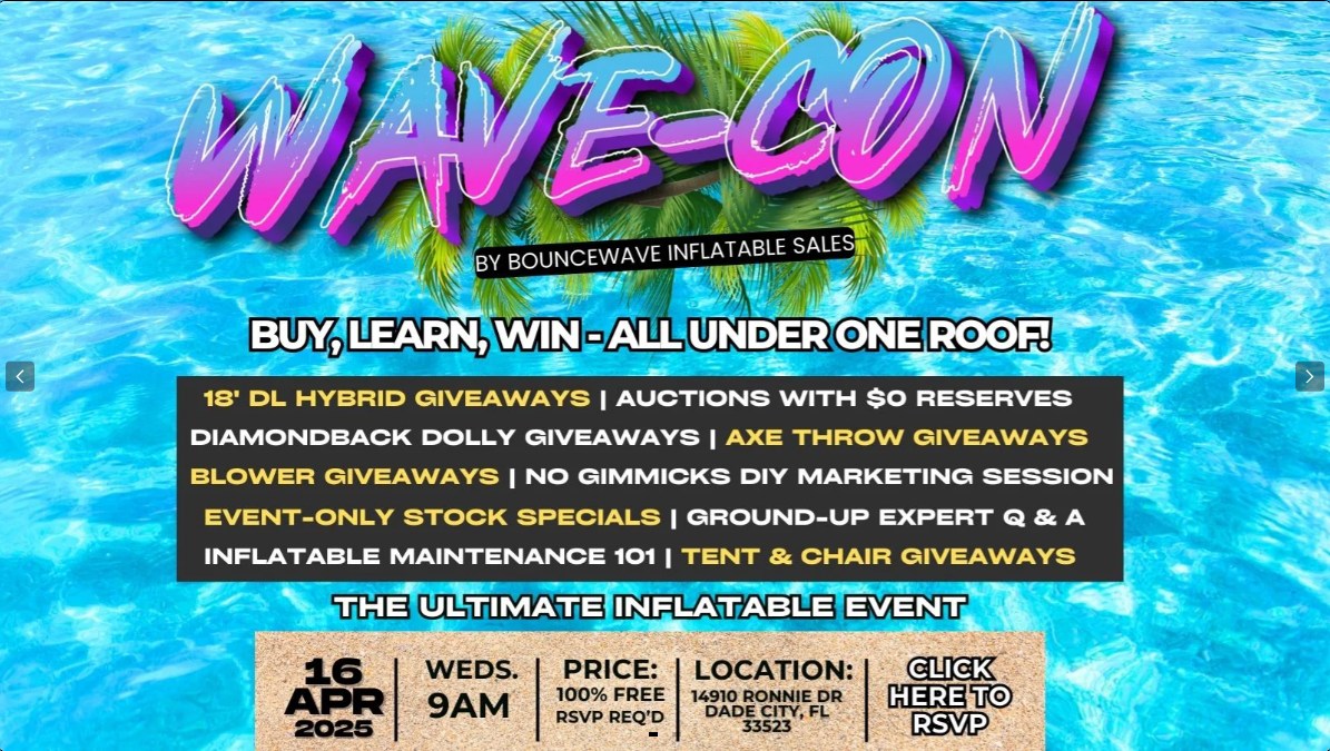 WaveCon 2025: The Ultimate Inflatable Event by BounceWave Inflatable Sales - IssueWire